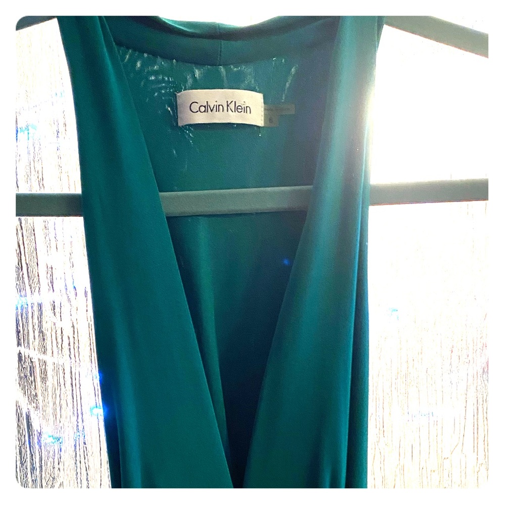 Full-Length, Emerald Green Calvin Klein Gown - Gem